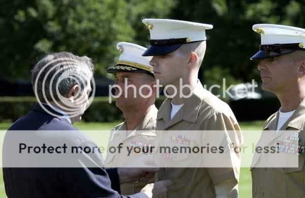 Marine Cpl. James Wright received the Bronze Star with valor device ...
